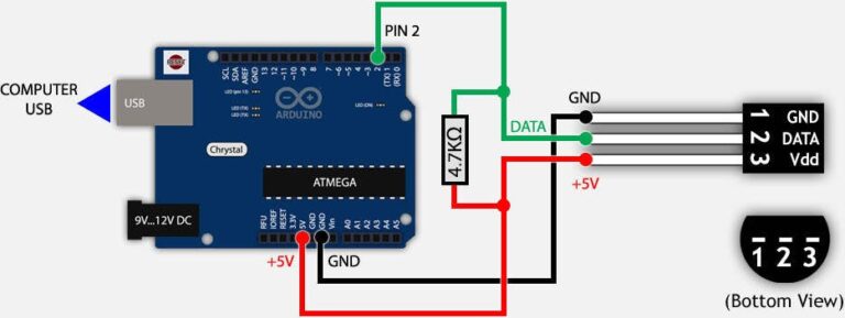 DS18B20 Temperatursensor – Arduino Sketch und Projekte » IoTspace.dev