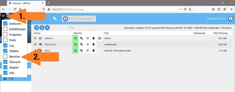 SmartHome Teil 1 - ioBroker Installation und Config » IoTspace.dev